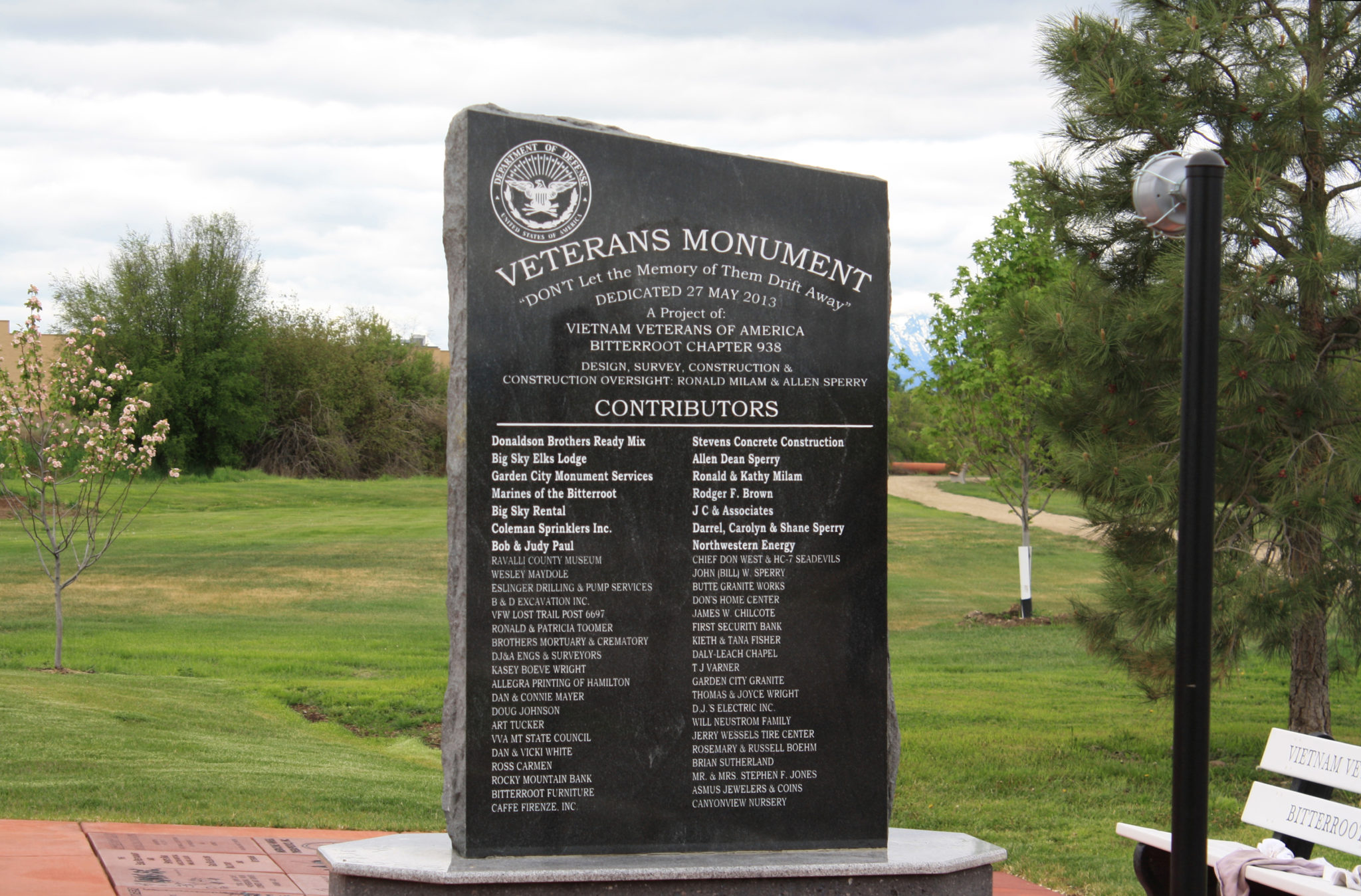 Dedication | Veterans Monument